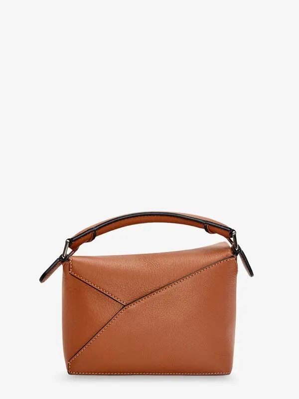 Loewe Puzzle Edge Leather Crossbody Bag - Tan