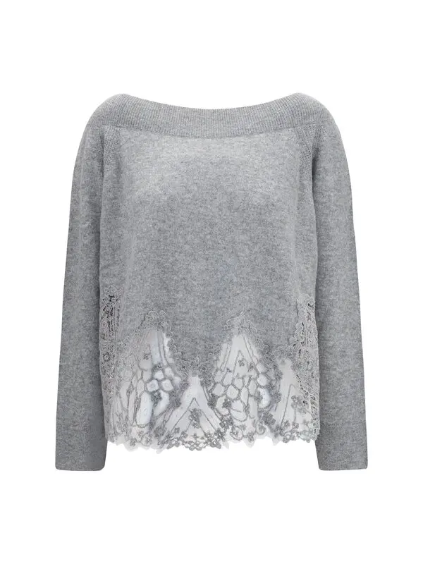 ERMANO SCERVINO Lace Pullover