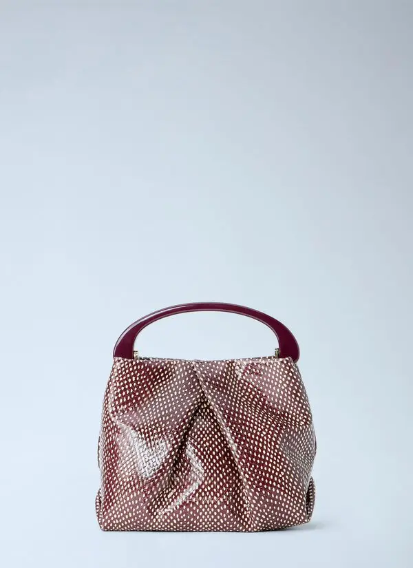 Dries Van Noten Patterned Top Handle Bag