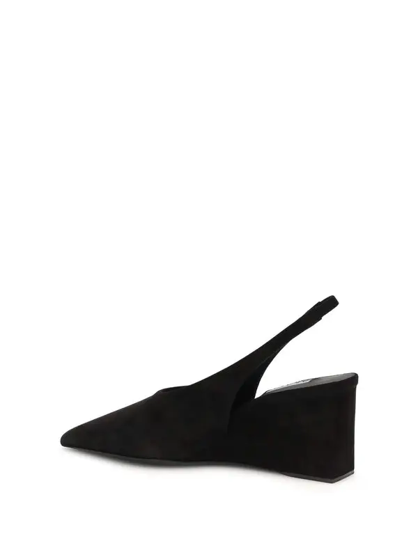 Alaïa Cube Wedge Slingback Pumps - Black