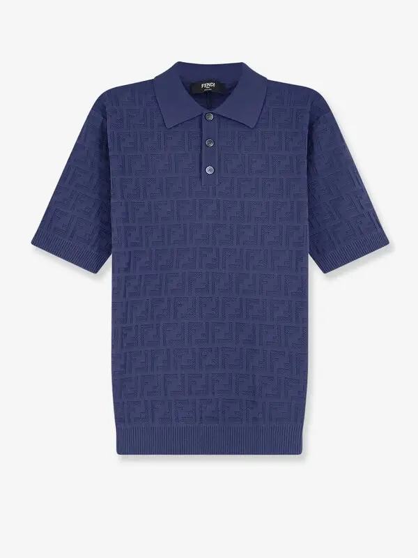 Fendi Ff Cotton Polo Shirt