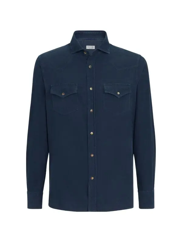 Brunello Cucinelli Cotton Shirt - Multicolor