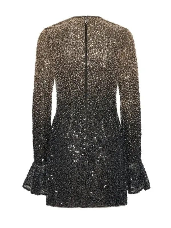 ROTATE BY BIRGER CHRISTENSEN Sequined Mini Dress - Gray