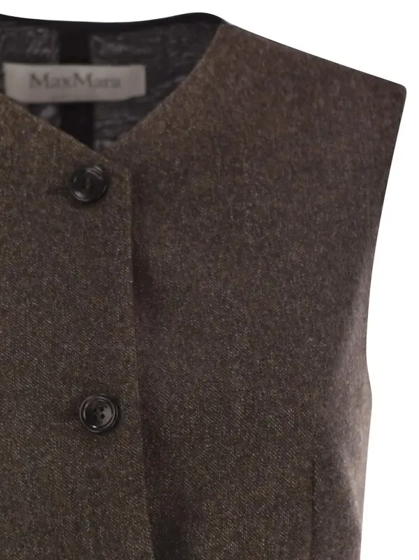 Max Mara Wool Felt Waistcoat