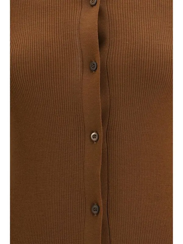Prada Ribbed Wool Cardigan