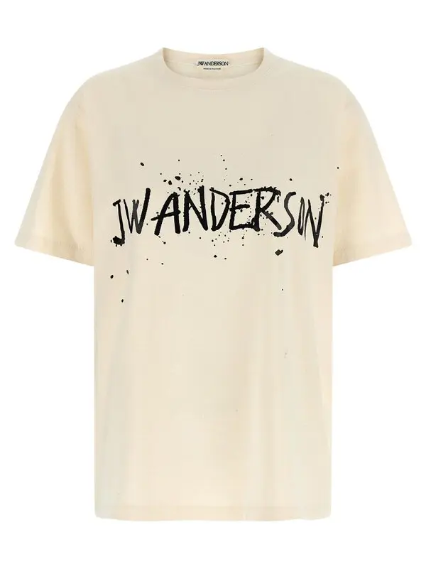 JW Anderson J.w.anderson 'circular' T-shirt - Cream