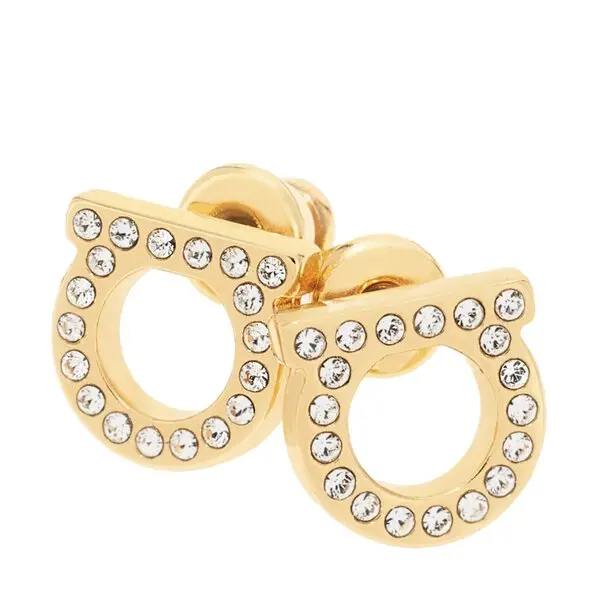 FERRAGAMO Gancini Crystals Earrings