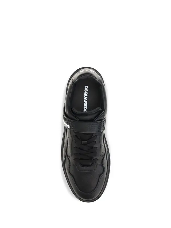 Dsquared2 Leather Strap Sneakers