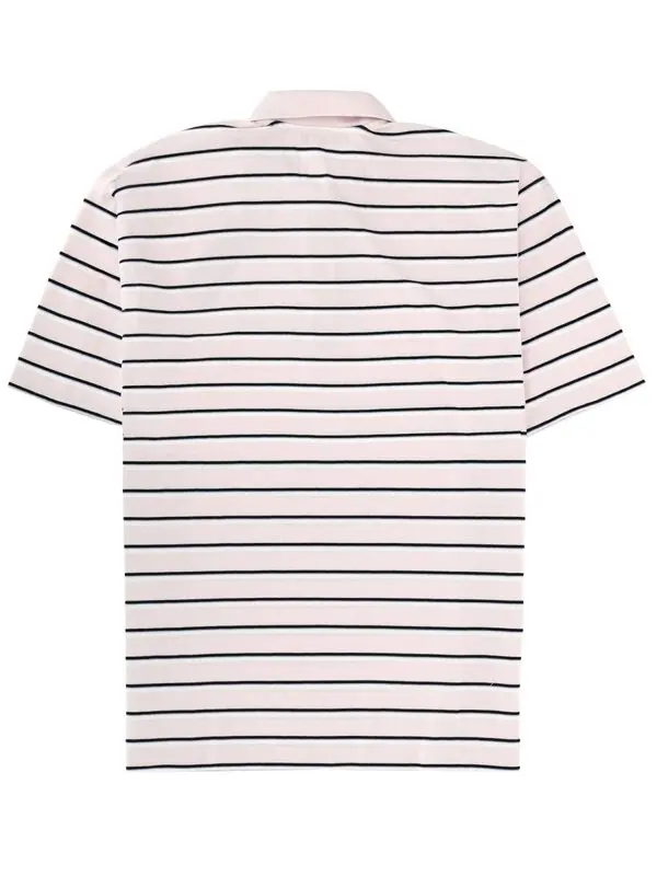 ROTATE BY BIRGER CHRISTENSEN Striped Polo Shirt - Pink