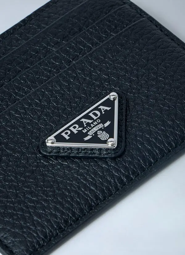 Prada Pebbled Leather Bi-fold Wallet