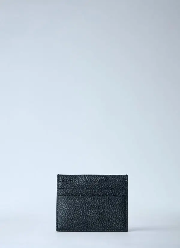 Prada Pebbled Leather Bi-fold Wallet