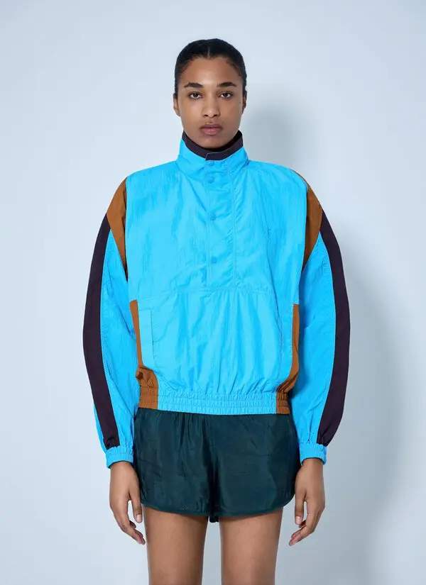 Saint Laurent High-neck Windbreaker Jacket