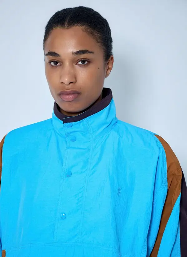Saint Laurent High-neck Windbreaker Jacket