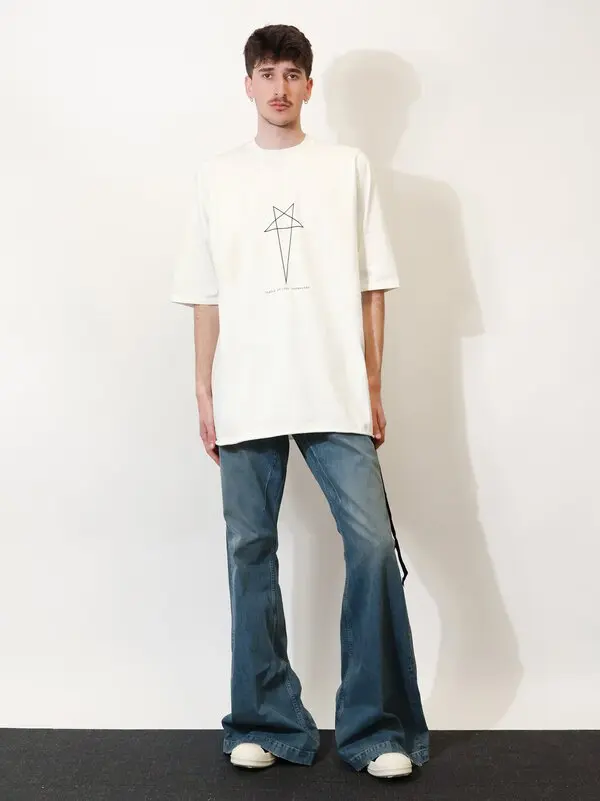 Rick Owens Cotton T-shirt With Logo On The Front