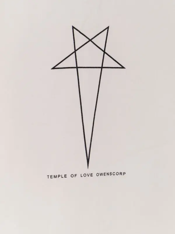 Rick Owens Cotton T-shirt With Logo On The Front