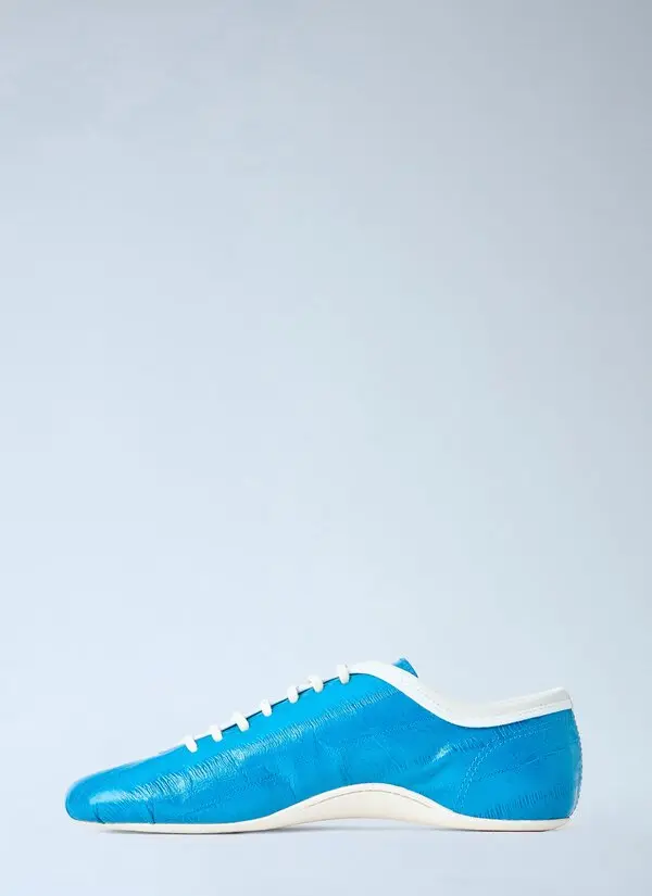 Dries Van Noten Lace-up Leather Sneakers - Blue