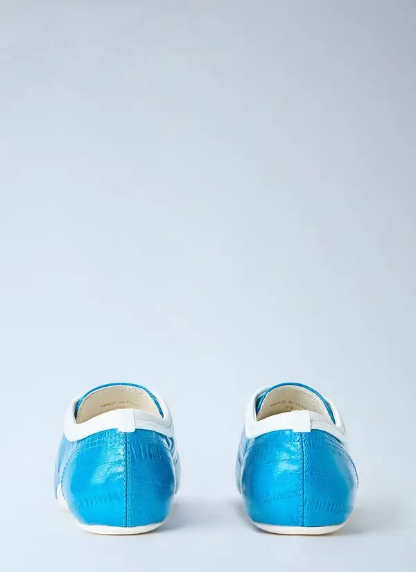 Dries Van Noten Lace-up Leather Sneakers - Blue