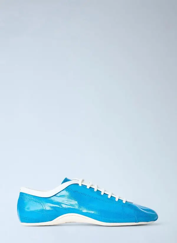 Dries Van Noten Lace-up Leather Sneakers - Blue