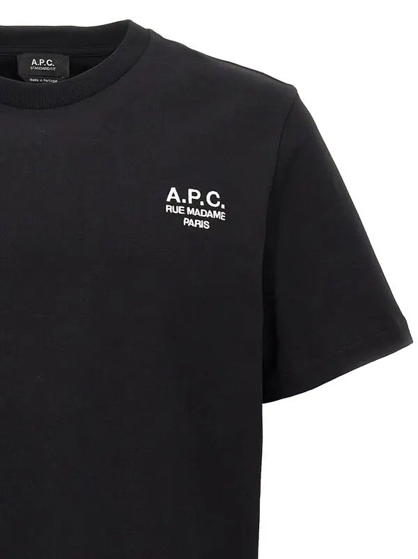A.p.c. Standard Rue Madame' T-shirt - Black
