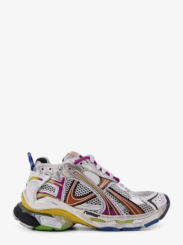 Balenciaga Runner Low-top Mesh Sneakers - Multicolor