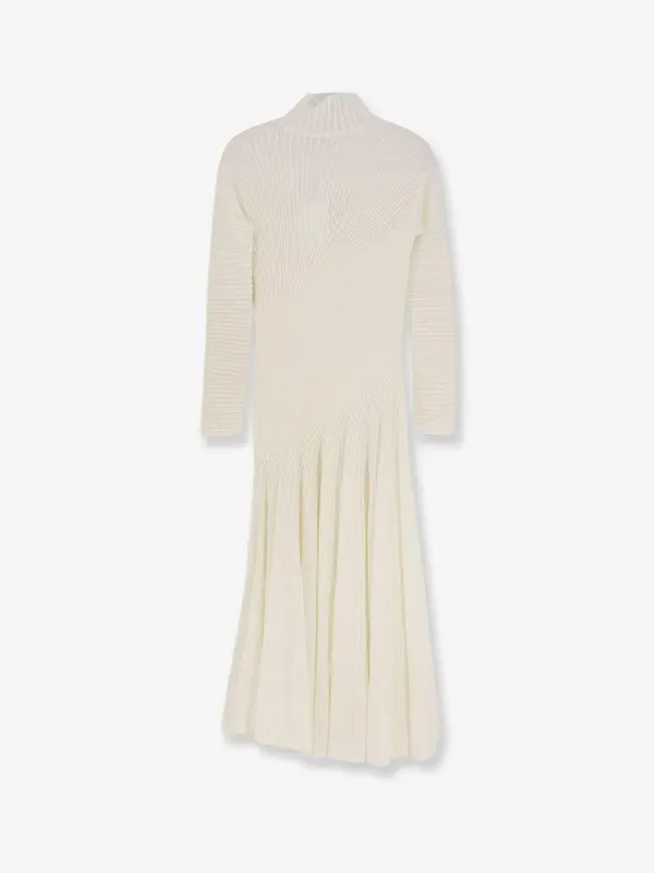 Alaïa Long Wool Dress - Multicolor