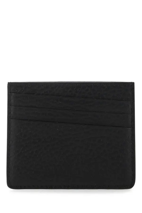 MAISON MARGIELA Leather Card Holder - Black