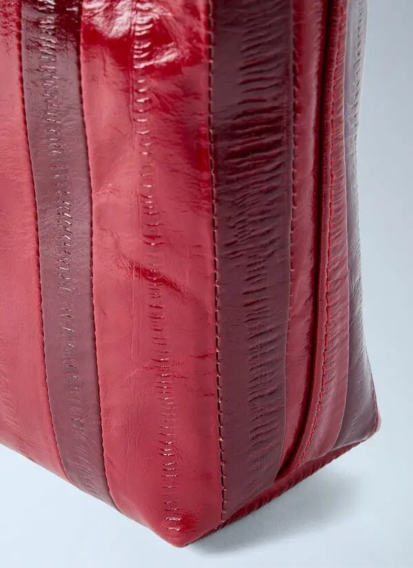 Dries Van Noten Striped Handle Handbag - Red