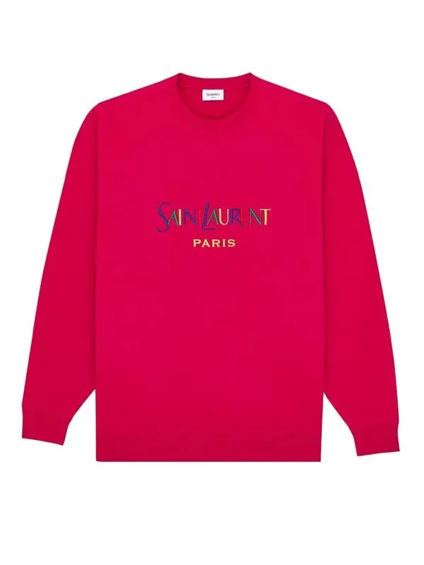 Saint Laurent Cotton Pullover - Multicolor