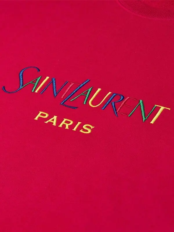 Saint Laurent Cotton Pullover - Multicolor