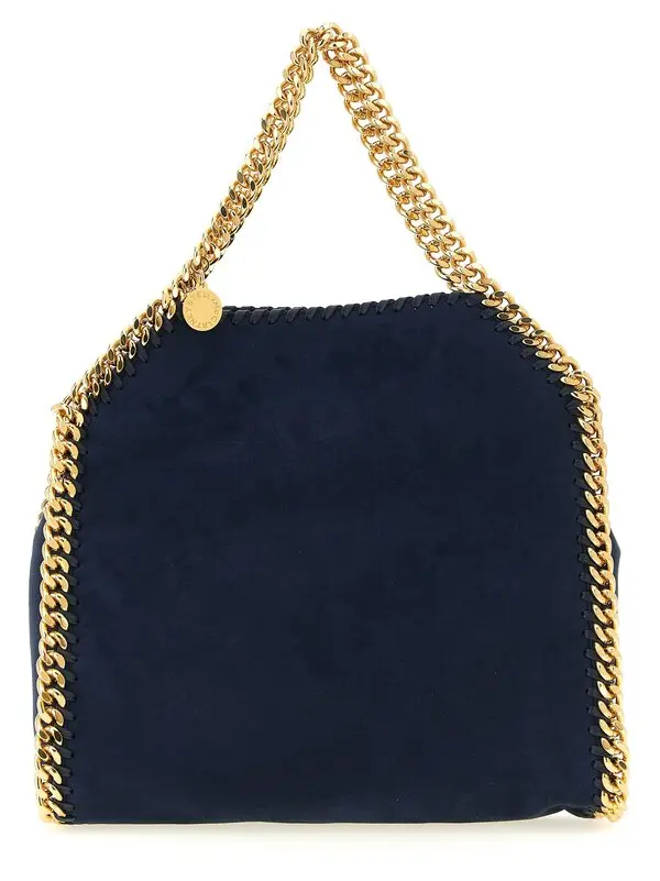 Stella McCartney Falabella Mini' Suede Shoulder Bag - Blue