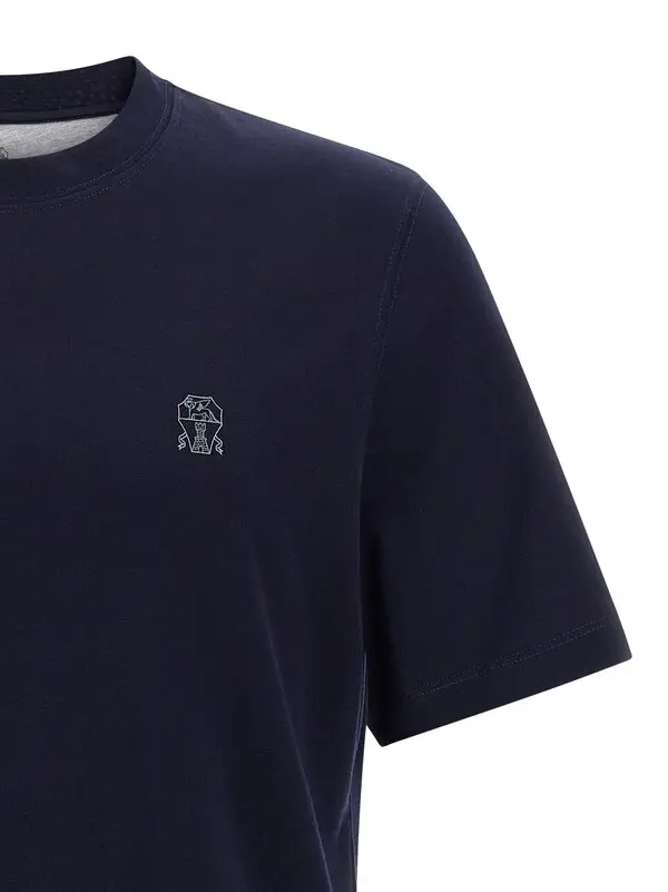 Brunello Cucinelli Logo Print T-shirt