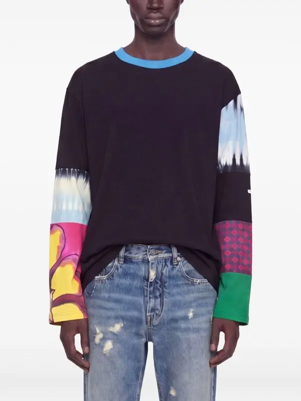 Celine Patchwork Cotton T-shirt