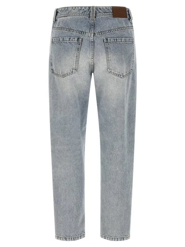 Brunello Cucinelli Baggy Tapered Jeans - Blue