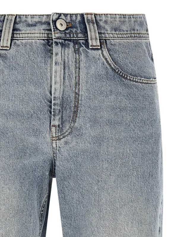 Brunello Cucinelli Baggy Tapered Jeans - Blue