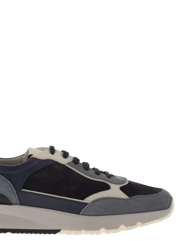 Brunello Cucinelli Multicolour Leather And Suede Runner Sneakers