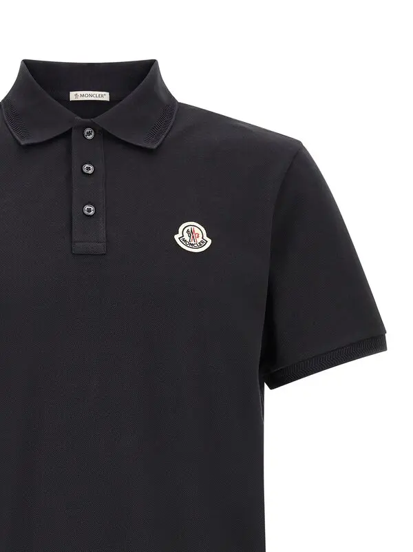 Moncler Logo Patch Polo Shirt