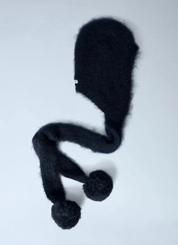 Acne Studios Mohair Beanie - Black