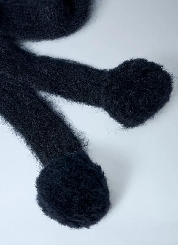 Acne Studios Mohair Beanie - Black