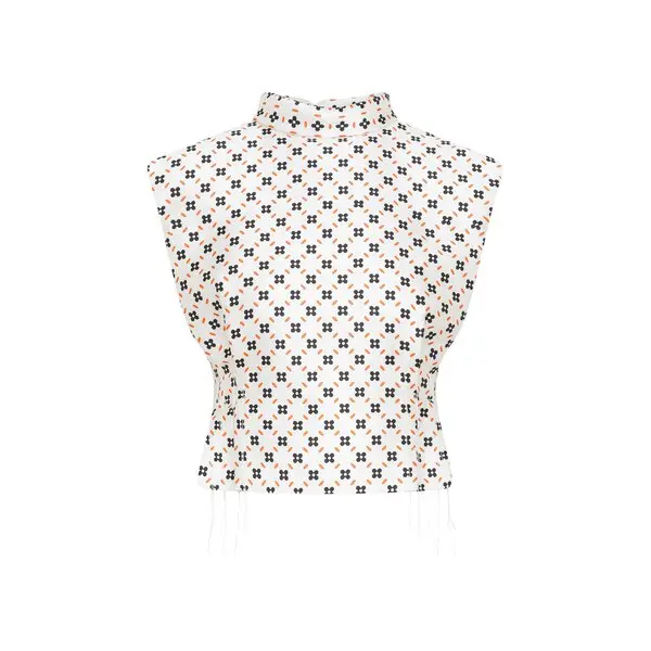LANVIN Cropped Sleeveless Top - Multicolor