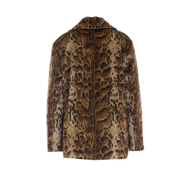 Etro Cropped Velvet Coat - Brown