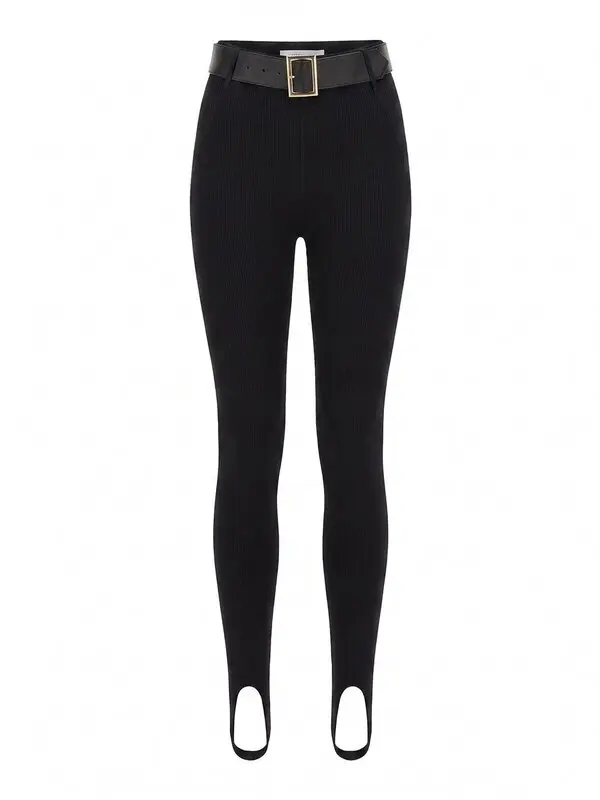 SELF-PORTRAIT Knit Stirrup Leggings