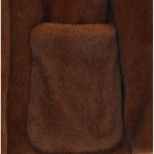 Herno Faux Fur Peacoat