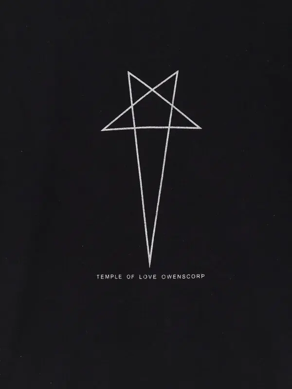 Rick Owens Cotton T-shirt With Logo On The Front
