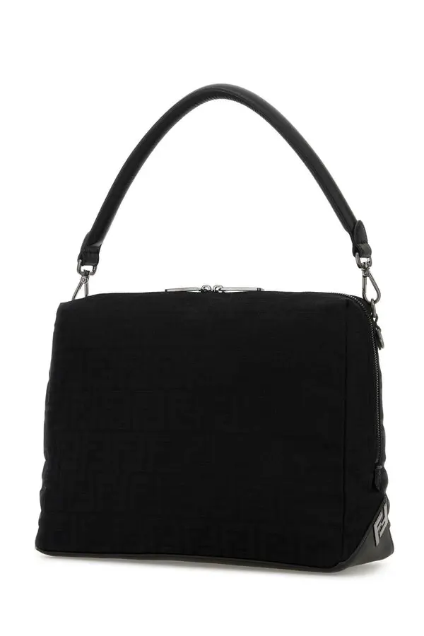 Fendi Large Lui Handbag In Nylon - Black