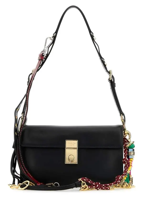 Prada Leather Small Soft Sound Shoulder Bag