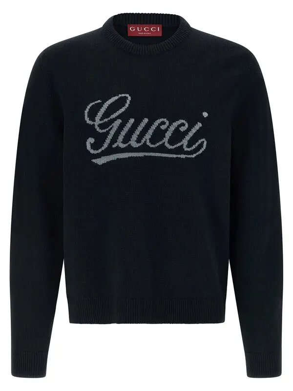 Gucci Logo Intarsia Sweater
