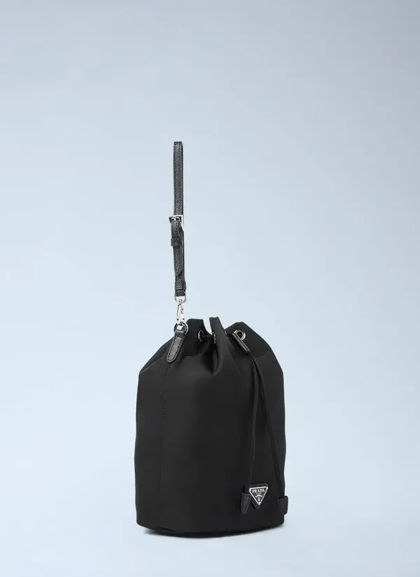 Prada Vela Pouch Bag - Black