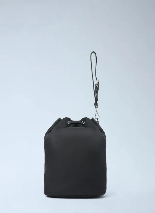 Prada Vela Pouch Bag - Black