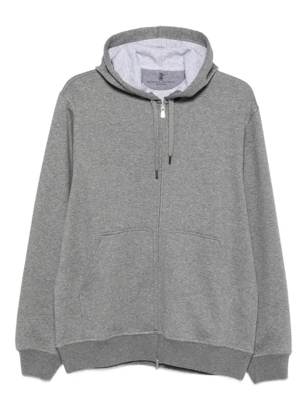 Brunello Cucinelli Cotton Blend Zip-up Hoodie - Multicolor