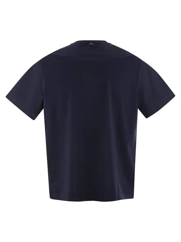 Herno Stretch Cotton T-shirt - Blue